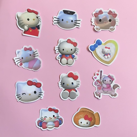 Sanrio | Office | Sanrio Hello Kitty 3d Stickers 9 Set | Poshmark